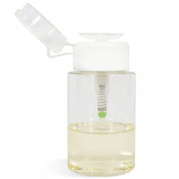 Dispensing Bottle w One-Touch Pump Set, Clear, 6oz Candora Soap